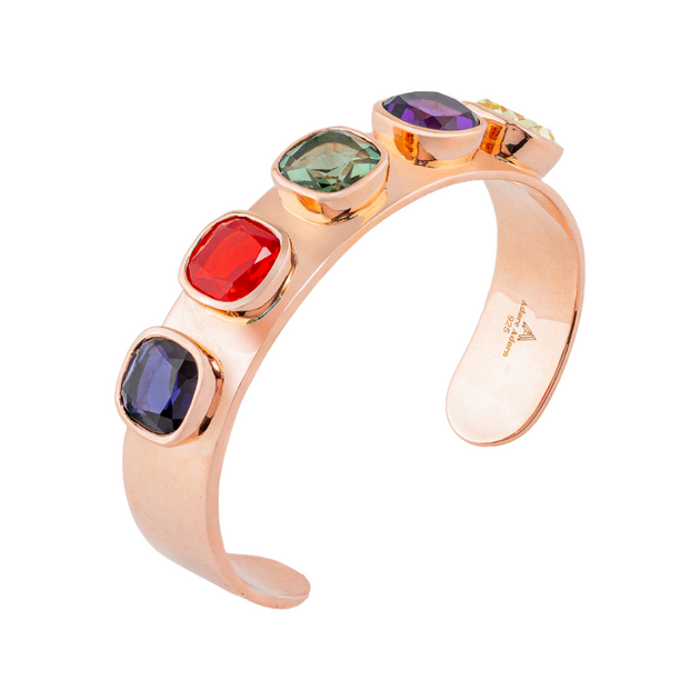 Jane Bracelet - Rose Gold in Multi-Color - 1 left – Adore Adorn