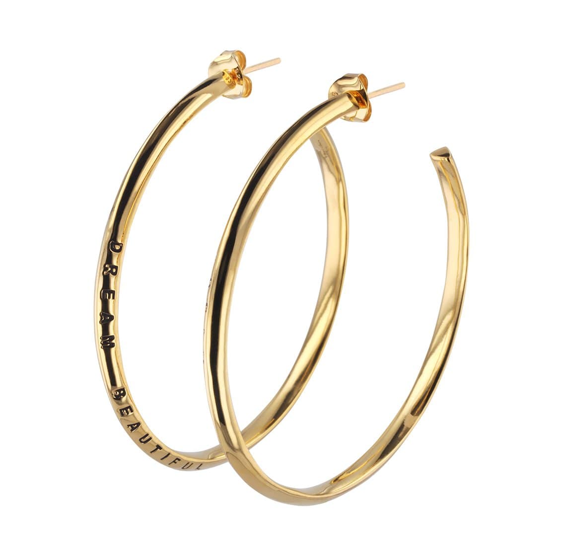 Dream Beautiful Hoop Earrings + Gold – Adore Adorn